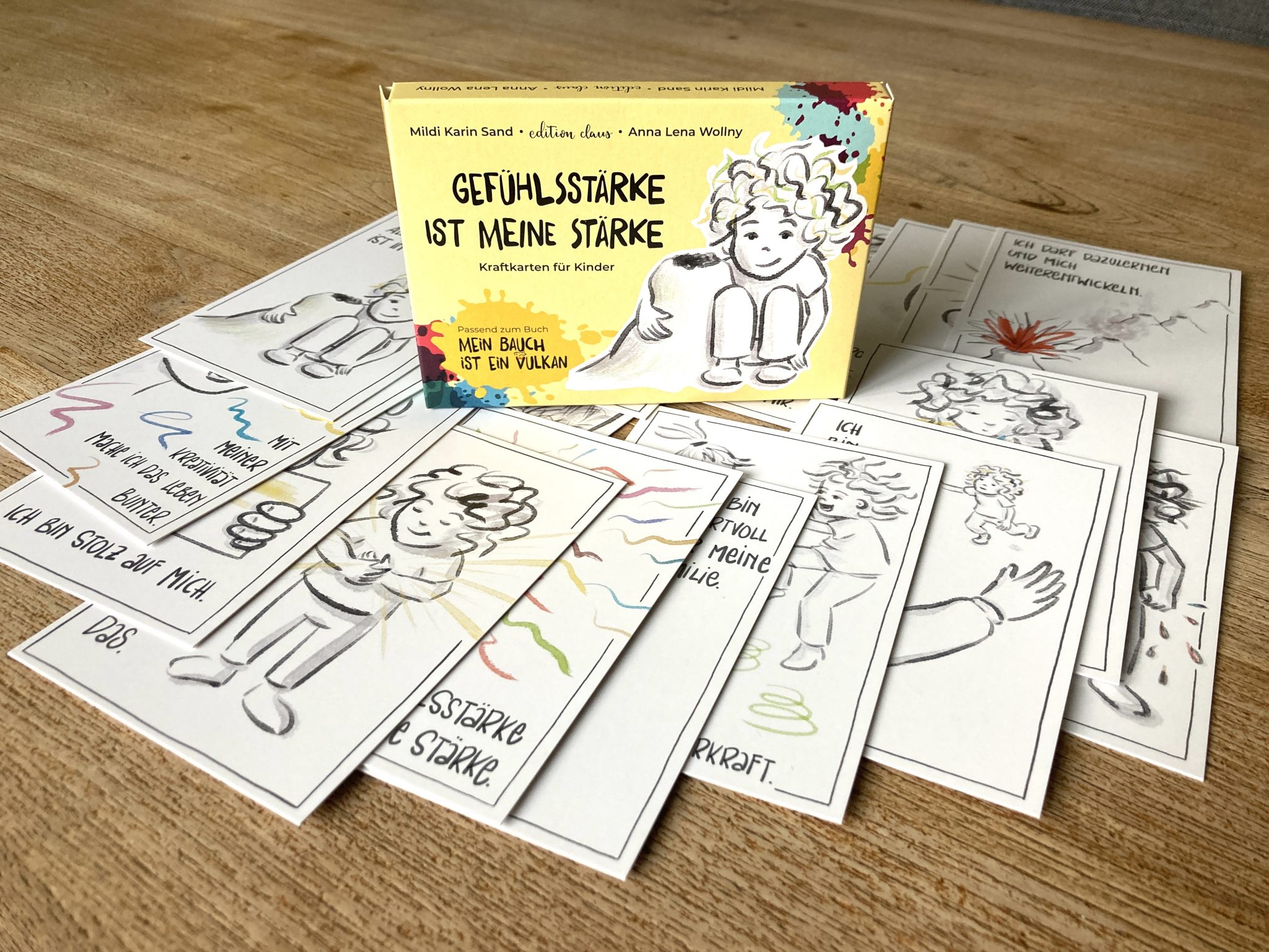 Kreativseiten zum Buch „Mein Bauch ist ein Vulkan“ - Edition Claus